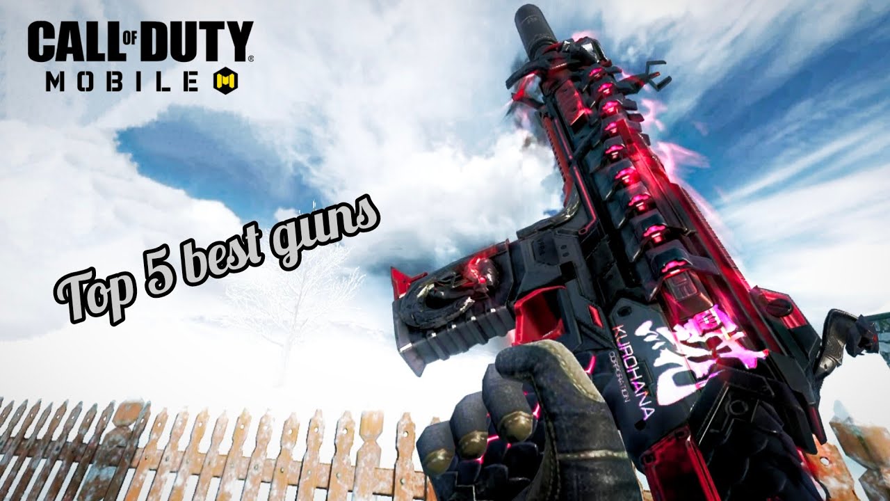 Top 5 best guns in call of duty mobile multiplayer | 4k 120fps gameplay ...