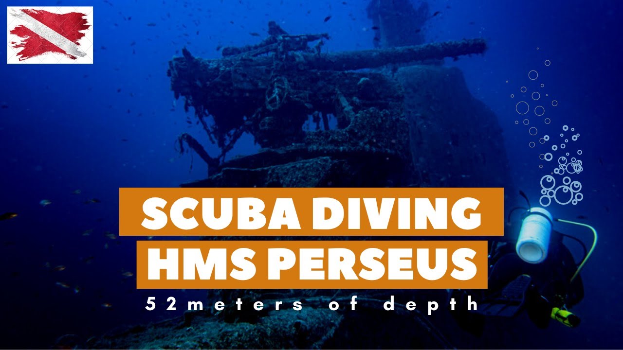 HMS Perseus - sunken WW2 Submarine - Scuba diving in GREECE - YouTube