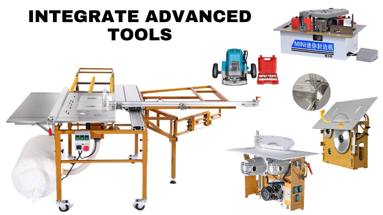 Multi-Functional Woodworking Machine by SN Tools || Sliding Table Saw ...