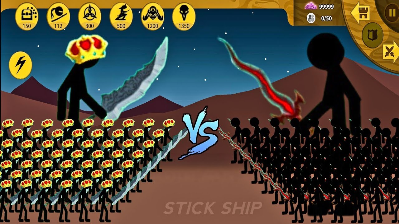 New Battle Fight Giant Classic Swordsman's Army VS Giant Vamp Swordsman ...