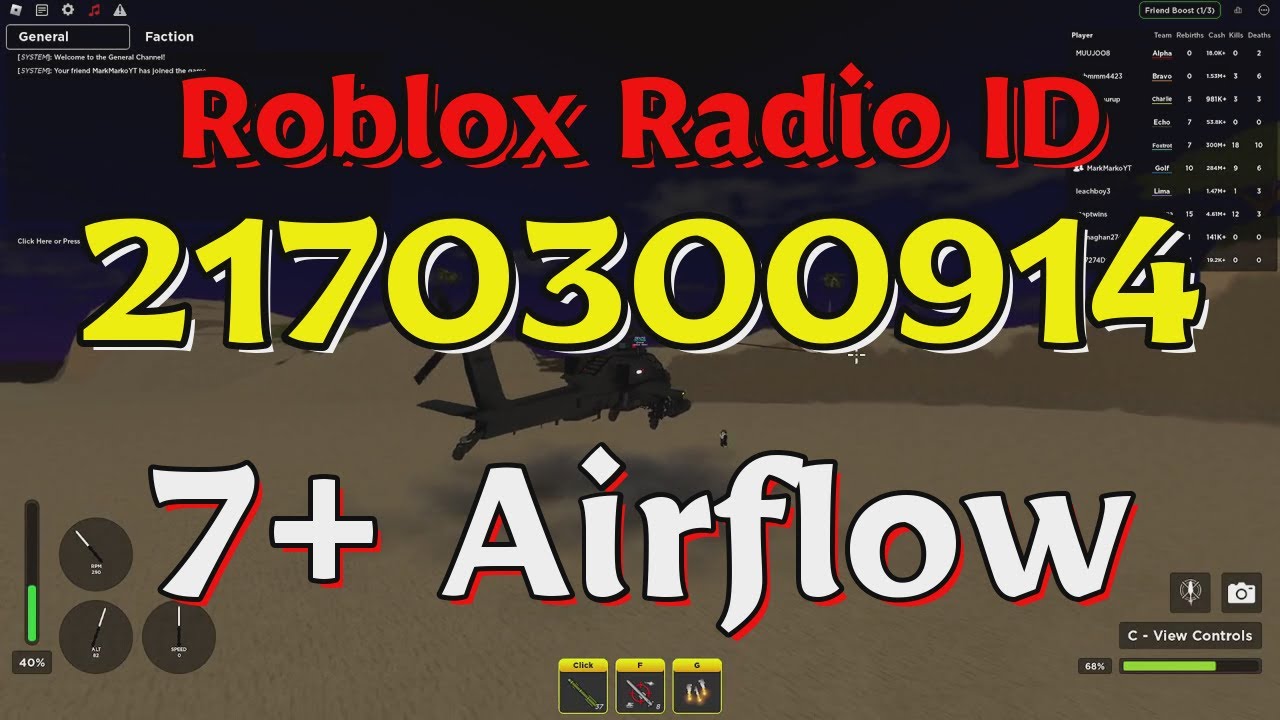 Airflow Roblox Radio Codes/IDs - YouTube