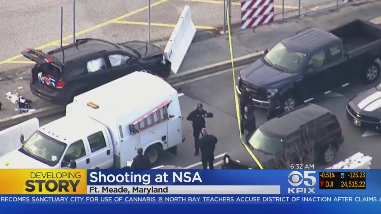 3 Injured In Shooting Outside NSA Headquarters - YouTube
