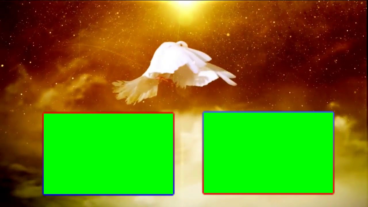 Two in one frame video overlays with green - YouTube