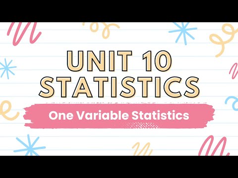 10.4 One- Variable Statistics NOTES - YouTube