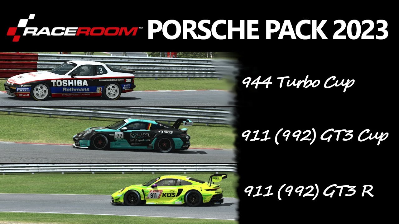 Checking Out the New PORSCHE PACK 2023 in RaceRoom - YouTube