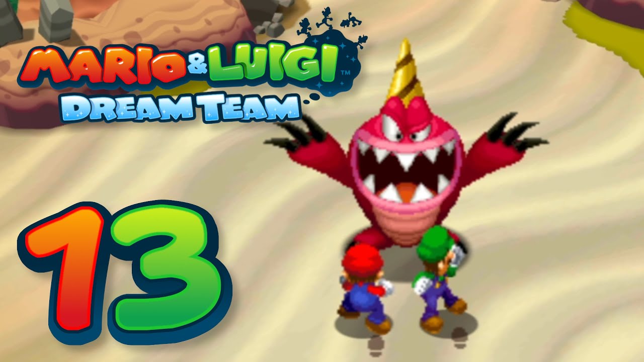 [PL] Mario & Luigi: Dream Team - part 13: Pustynna bestia - YouTube