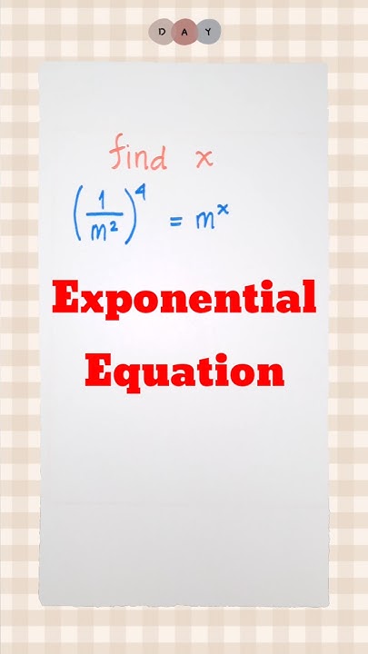 Solving Exponential Equation #maths #mathstricks #mathematics # ...
