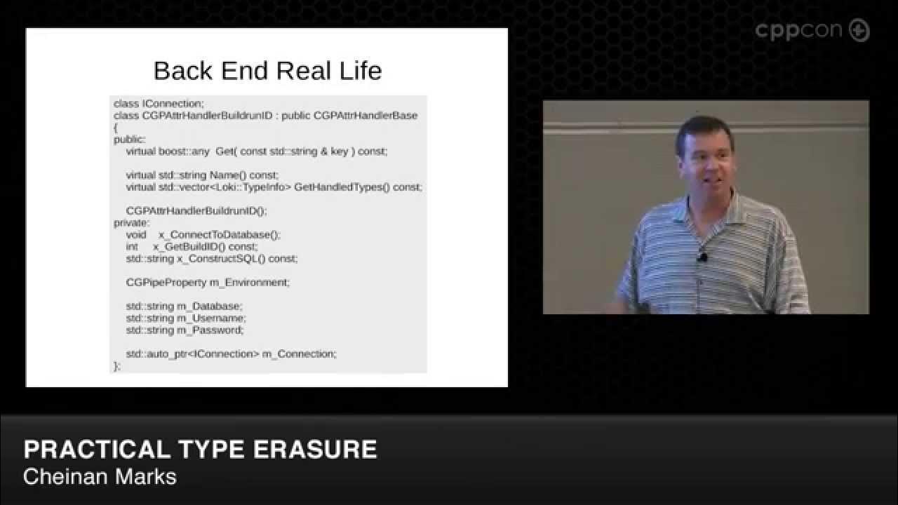 CppCon 2014: Cheinan Marks "Practical Type Erasure" - YouTube