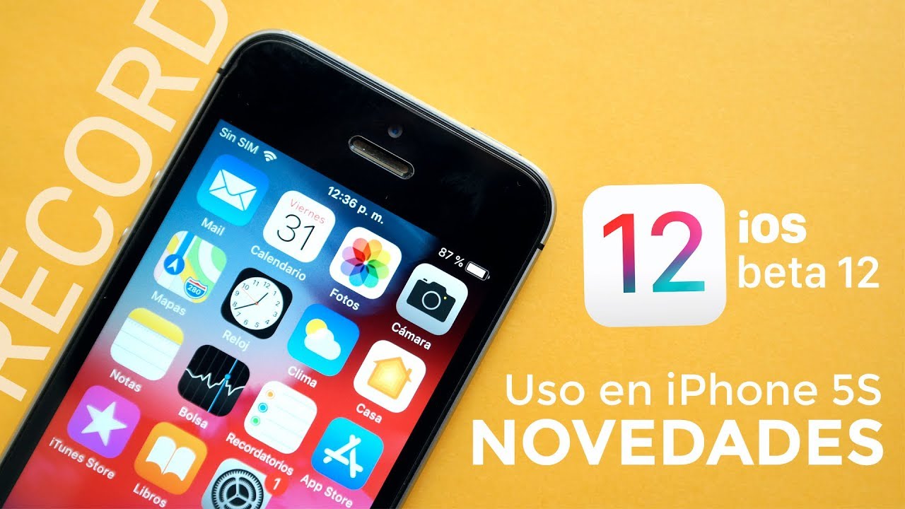 iOS 12 beta 12 Novedades & Uso en iPhone 5S - YouTube