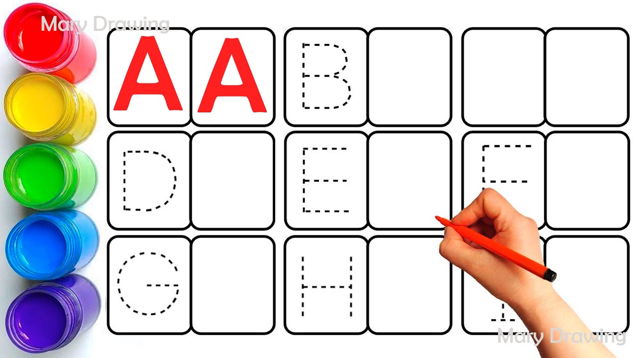 유아와 아이들을 위한 Abcd 알파벳과 123 숫자 따라쓰기 Learn Abcd Alphabets And Numbers