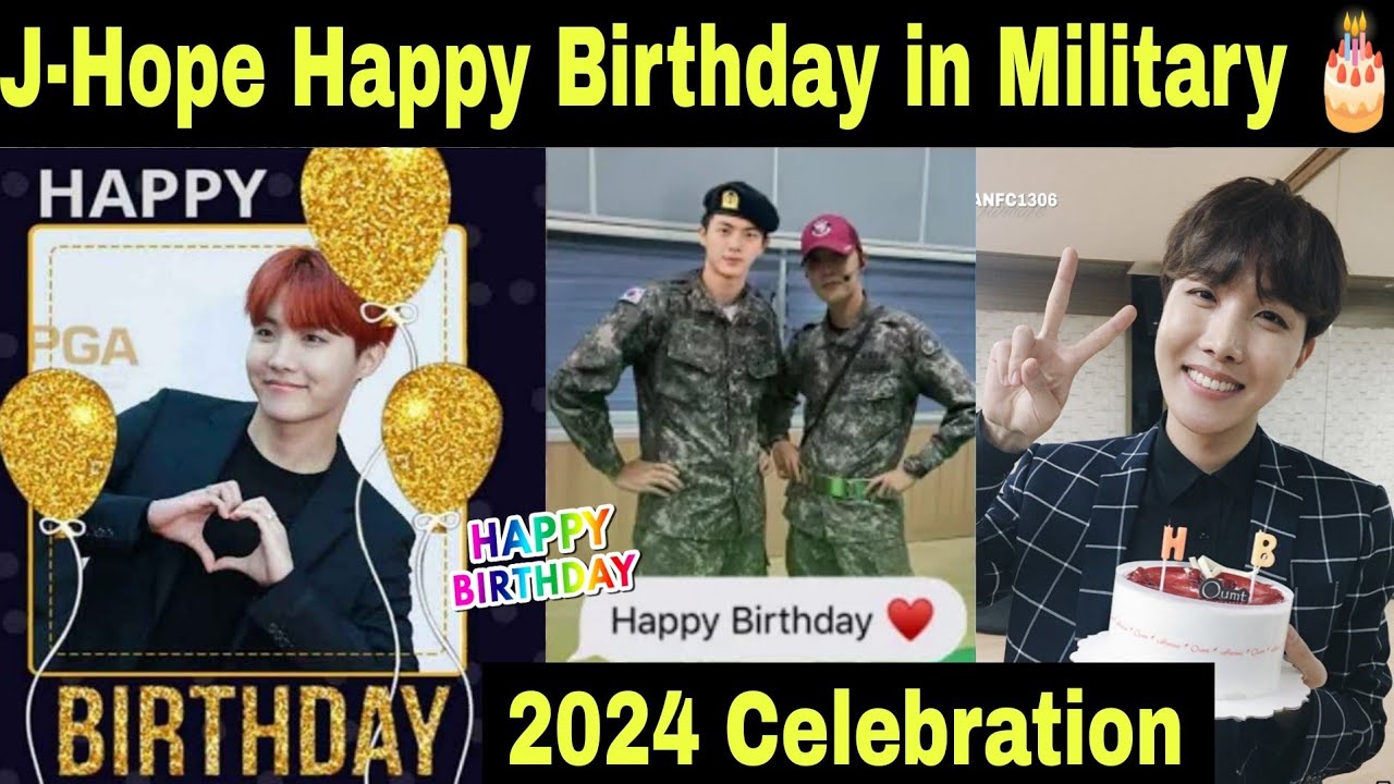 BTS J-Hope Birthday Celebration in Military 🎂 Happy Birthday J-hope ...