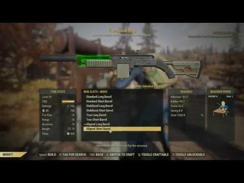 Fallout 76 Rifle mods for V.A.T.S. - YouTube