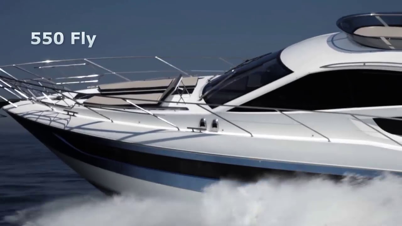 Essais en mer GALEON Yachts 430 Skydeck, 550 Fly et 660 Fly - YouTube