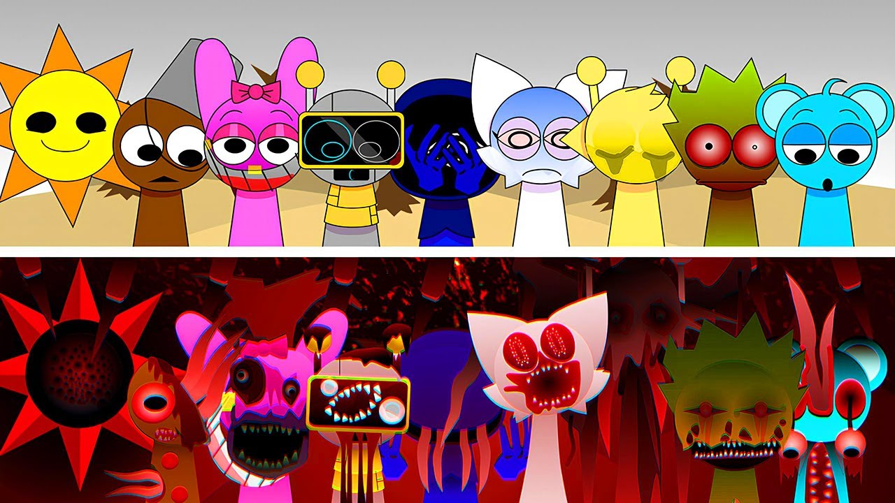 Incredibox Sprunki - Pyramixed But PARASITE Version! Normal Vs Horror ...