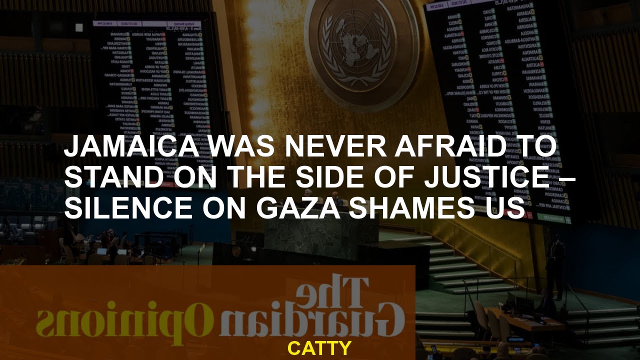 Jamaica was never afraid to stand on the side of justice – silence on ...