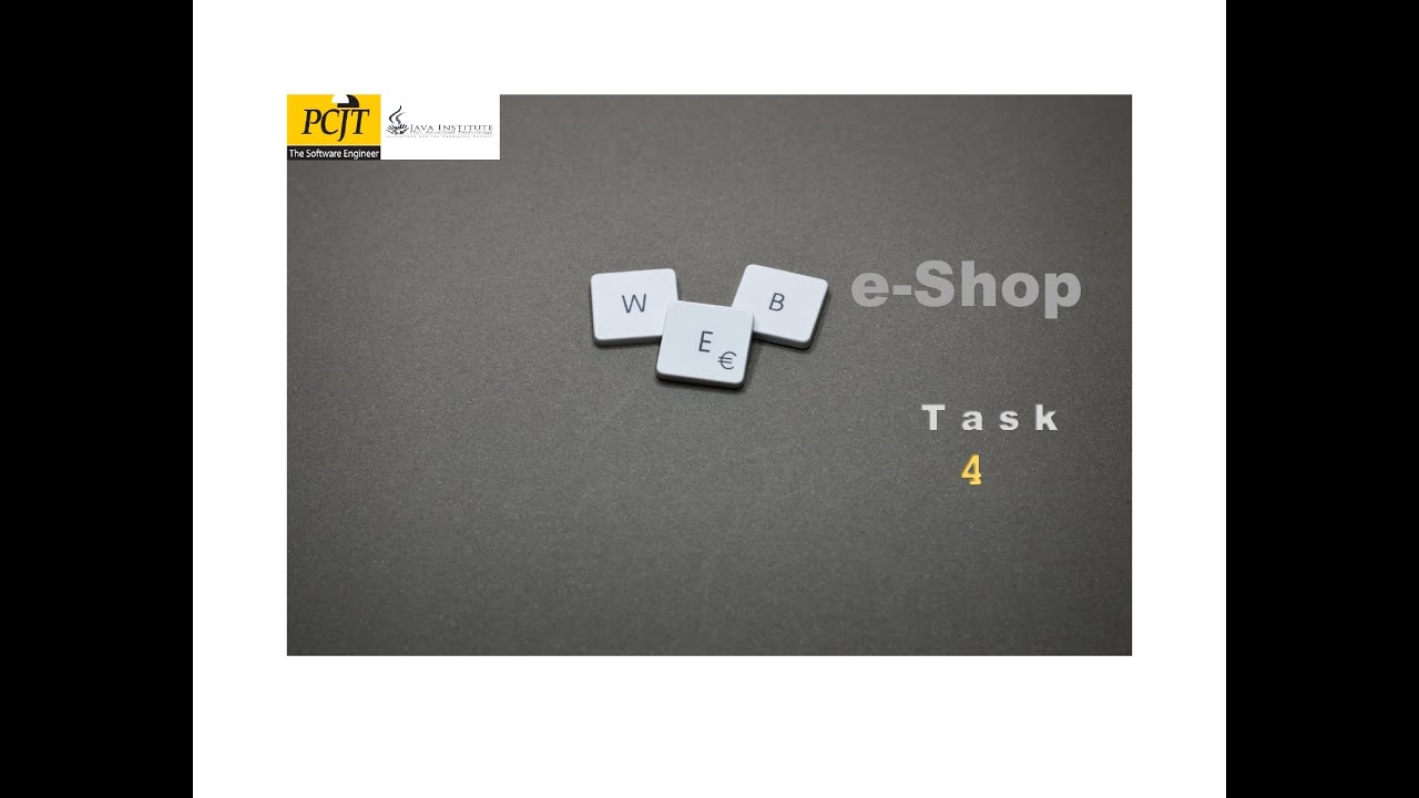 Web Project Task 04 | Java Institute | 1st Year | e shop - YouTube