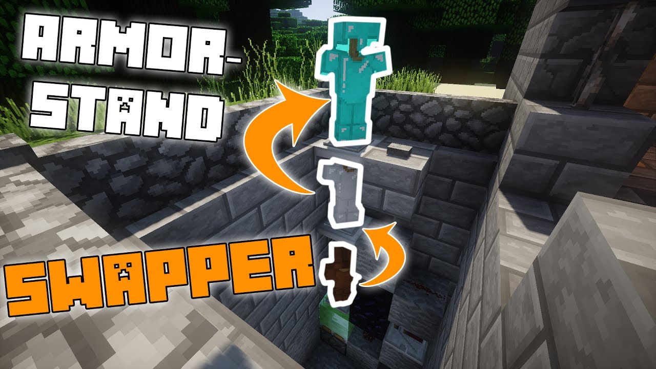 Armorstand Swapper in Minecraft bauen! - Redstone Tutorial - YouTube