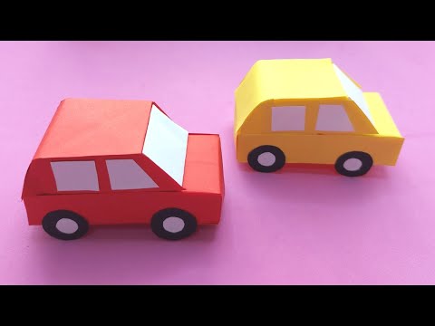 How To Make Easy Paper Toy CAR For Kids / Nursery Craft Ideas / Paper Car Craft / KIDS crafts/ CAR