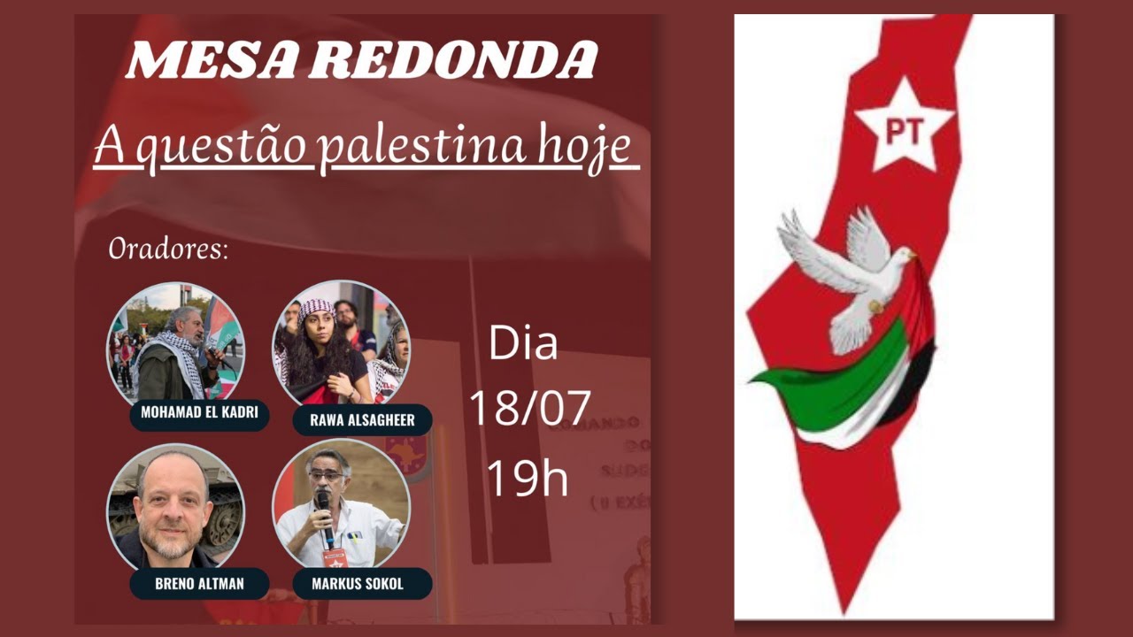 Debate Sobre A Questão Palestina Hoje Núcleo Palestina Do Partido Dos Trabalhadores Youtube