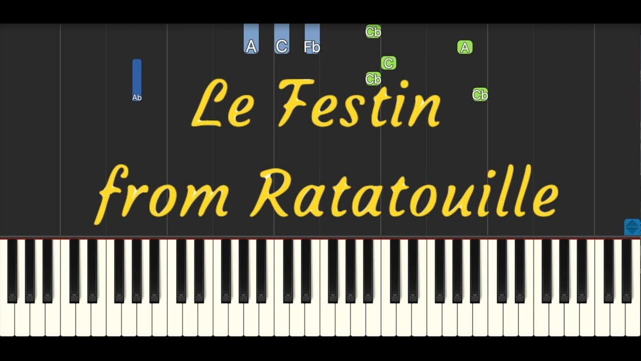 Le Festin from #ratatouille #piano Tutorial - YouTube