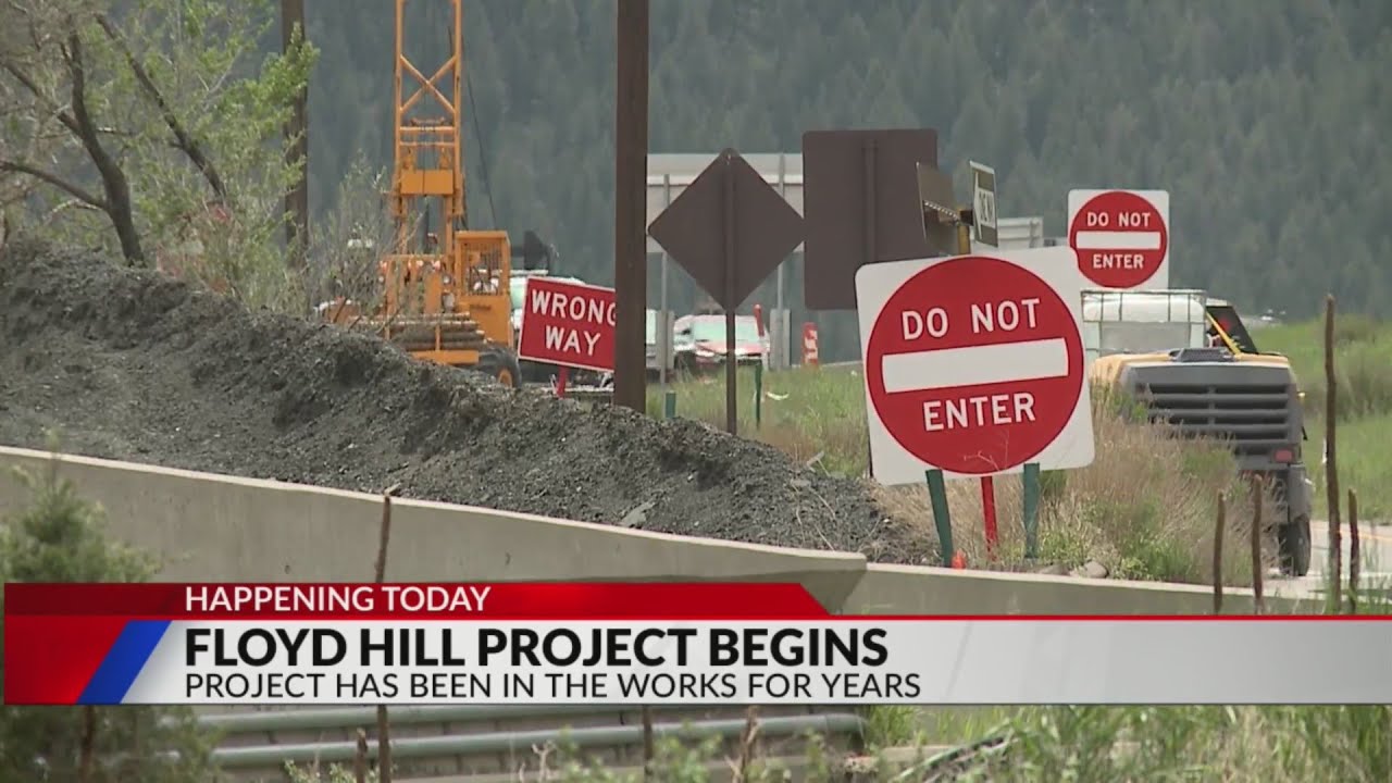 Construction begins on I-70 near Floyd Hill - YouTube