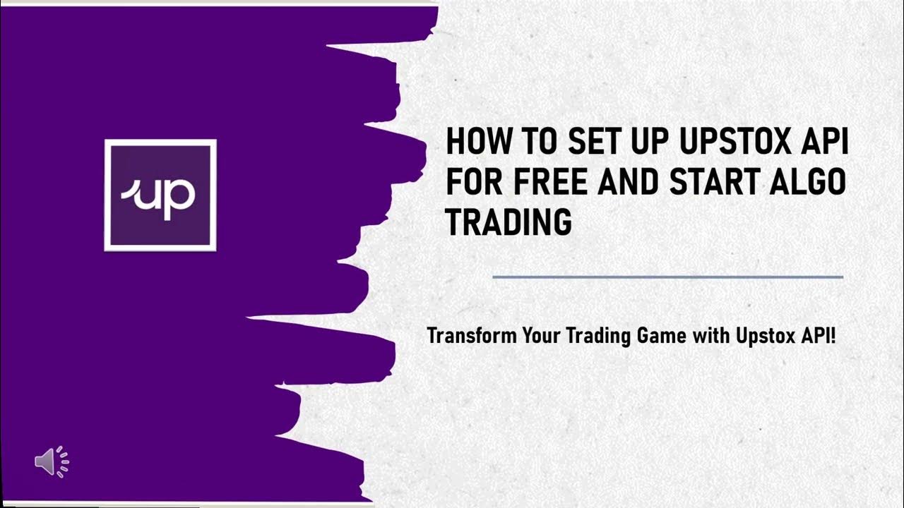 Beginner’s Guide to Algo Trading with Upstox API 🔥 | Step-by-Step Setup Tutorial 🎯 - YouTube