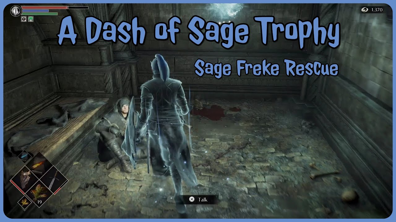 Demon's Souls - A Dash of Sage (rescue Sage Freke) - YouTube