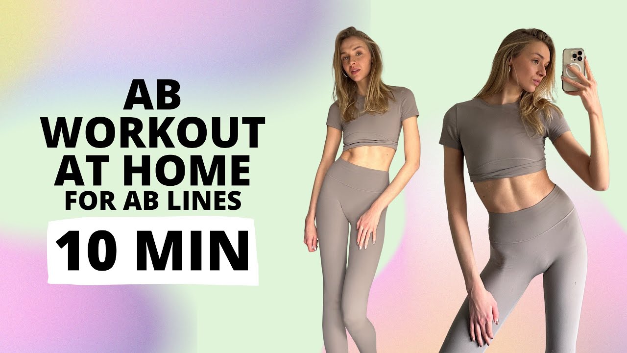 10 Minute Ab Workout No Equipment / Nina Dapper - YouTube