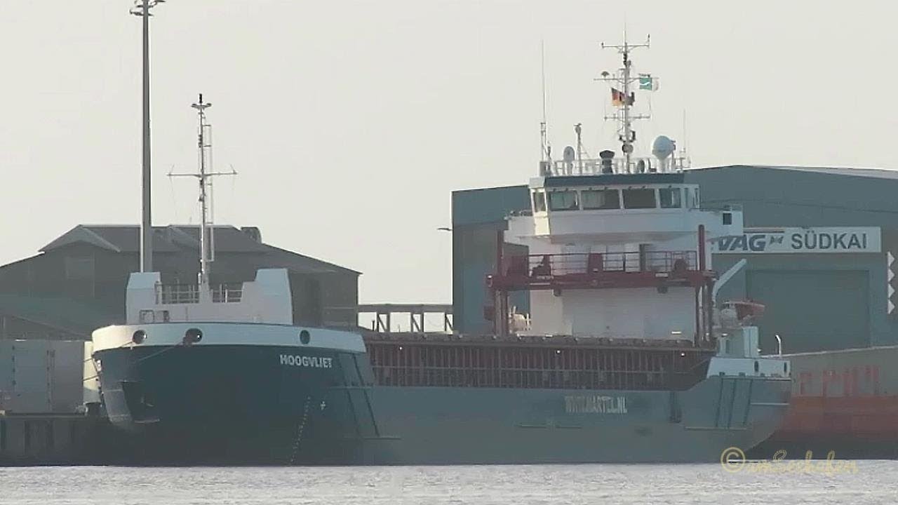 coaster HOOGVLIET PCRO IMO 9625231 Emden merchant vessel KüMo - YouTube
