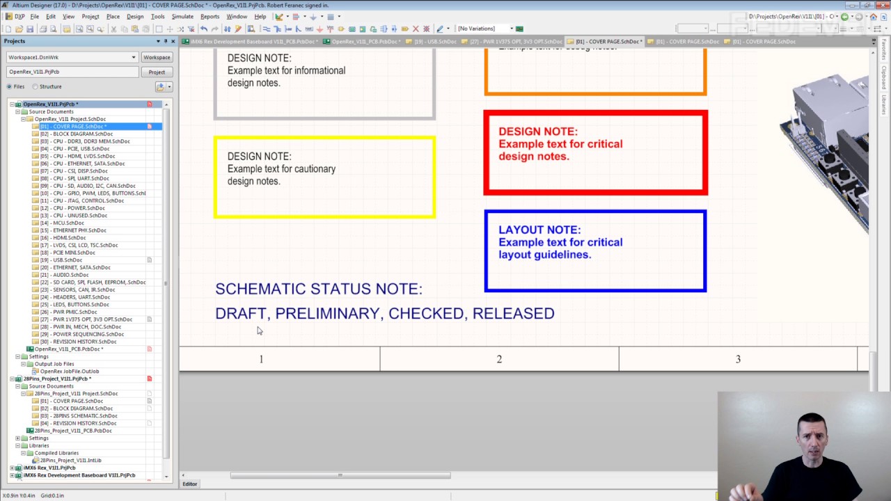 TIP #062: On the cover page, include status of the schematic - YouTube