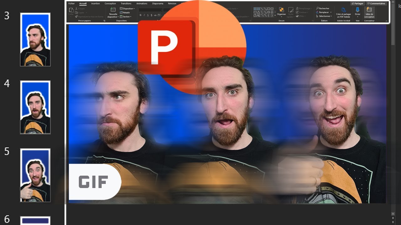 Comment créer un GIF facilement (avec POWERPOINT) ? - YouTube