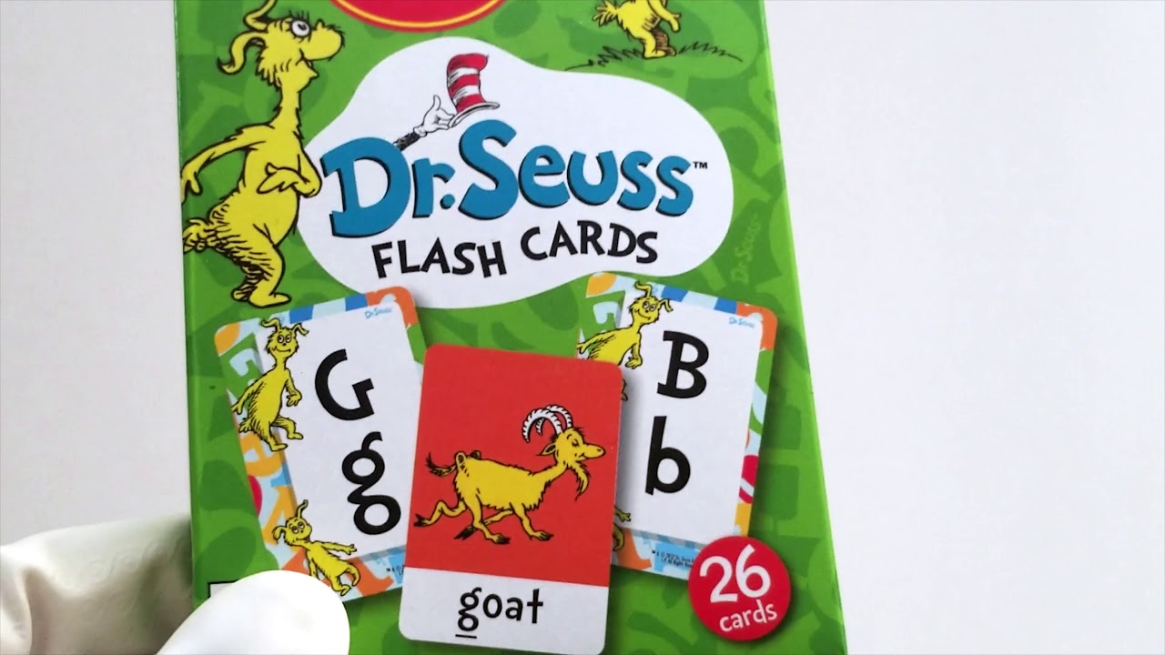 Learning Numbers & Alphabet with Dr. Seuess Flash Cards! - YouTube