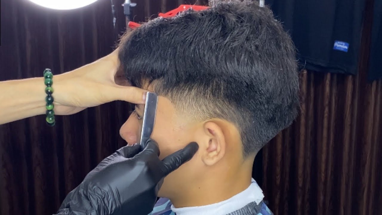 Taper fade x Side part Tutorial for beginners💈 ️ - YouTube