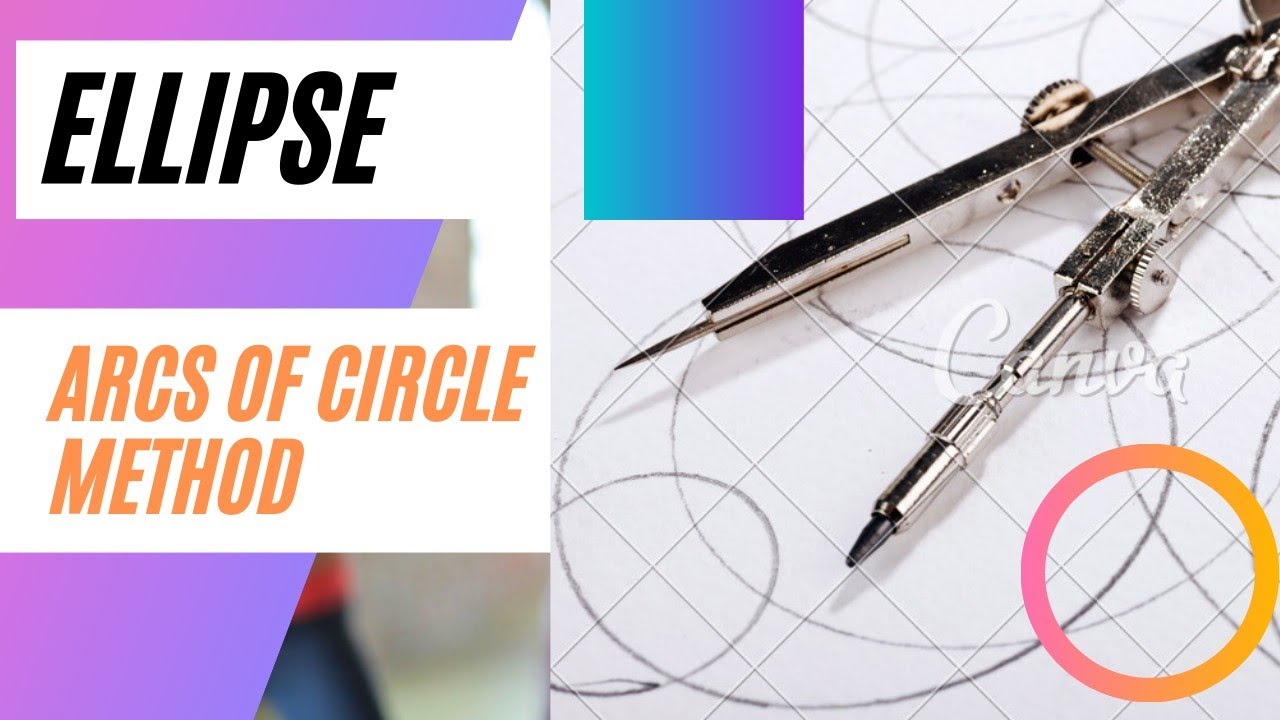 Ellipse- Arcs of Circle Method - YouTube