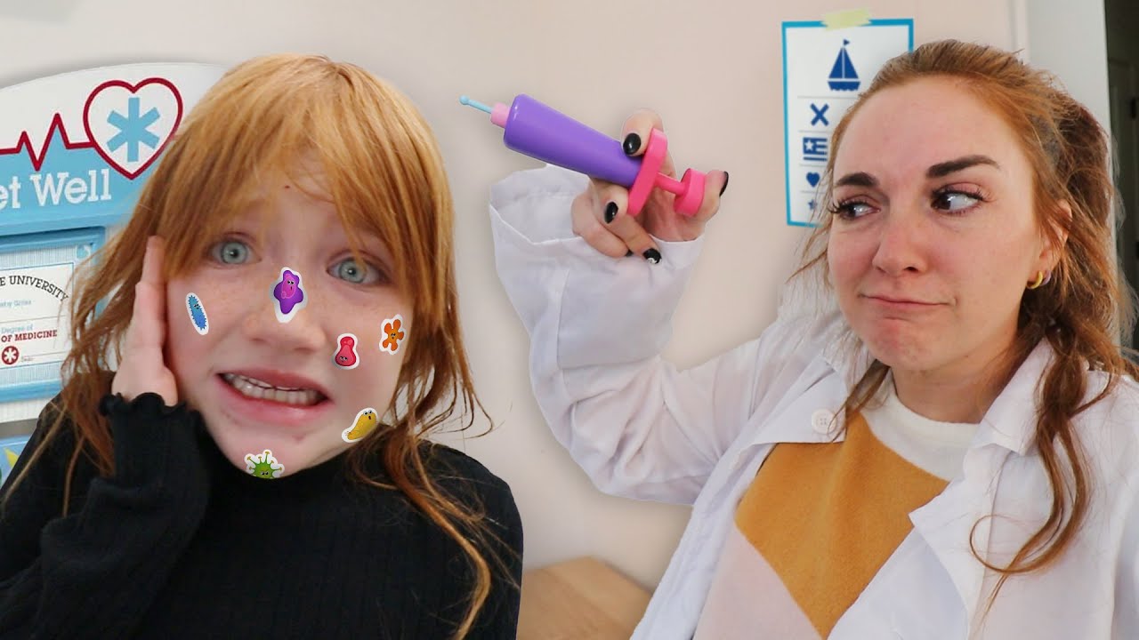 STiCKER POX and TURKEY FEET!! Adley & Niko visit Dr Mom and Navey to be ...