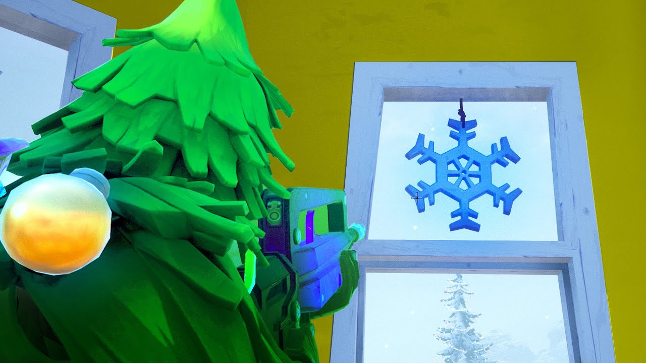 Destroy Snowflake Decorations in Fortnite Winterfest (Easy Snowflake ...
