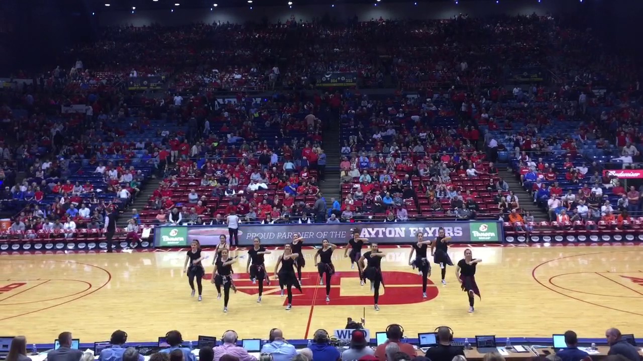 UD Dance Team Halftime Performance at Men's Basketball Game - YouTube