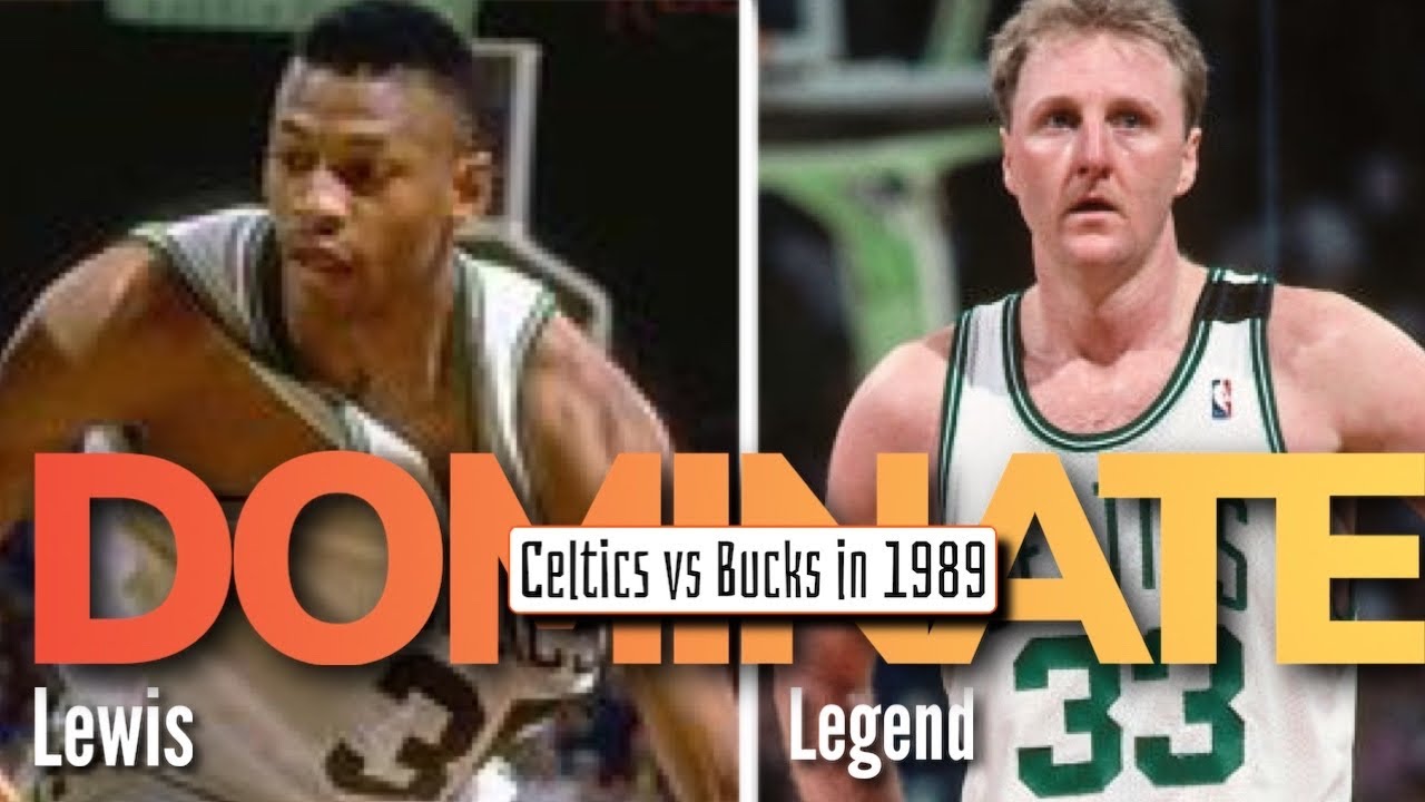 Reggie Lewis + Larry Bird Dominate the Bucks for Celtics in 1988 - YouTube