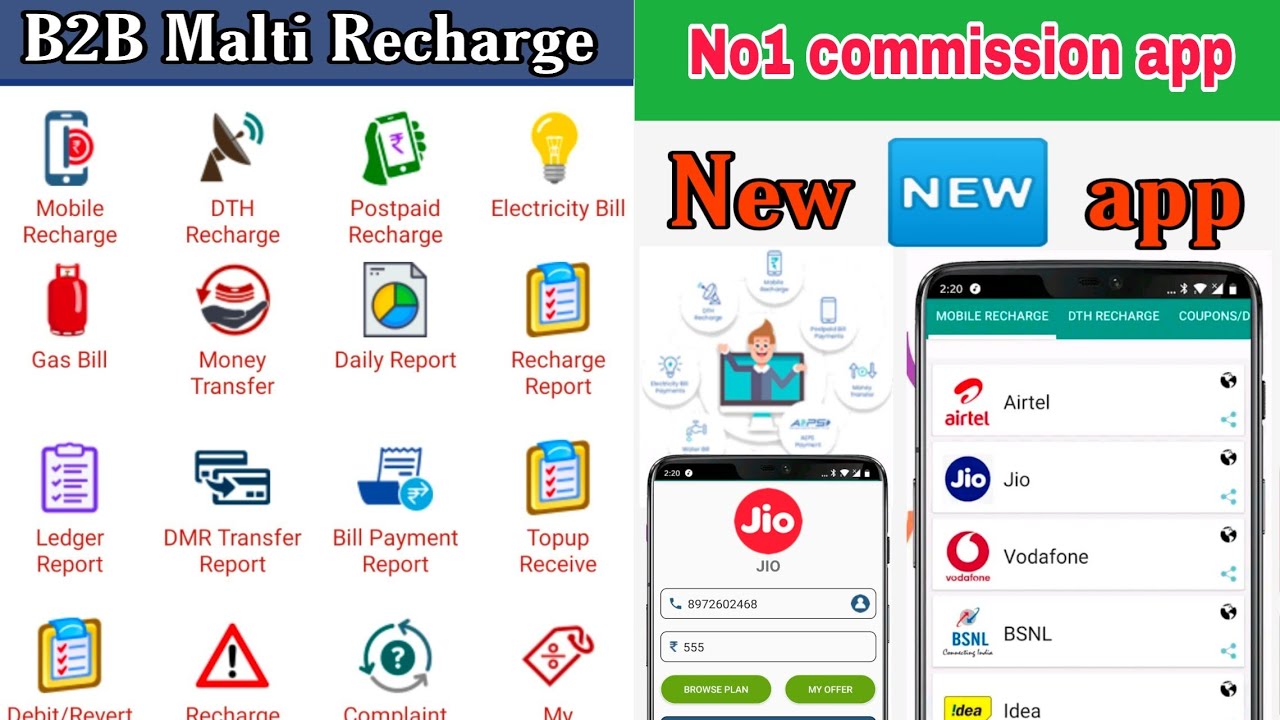 B2B multi recharge application best multi recharge app & and instant ...