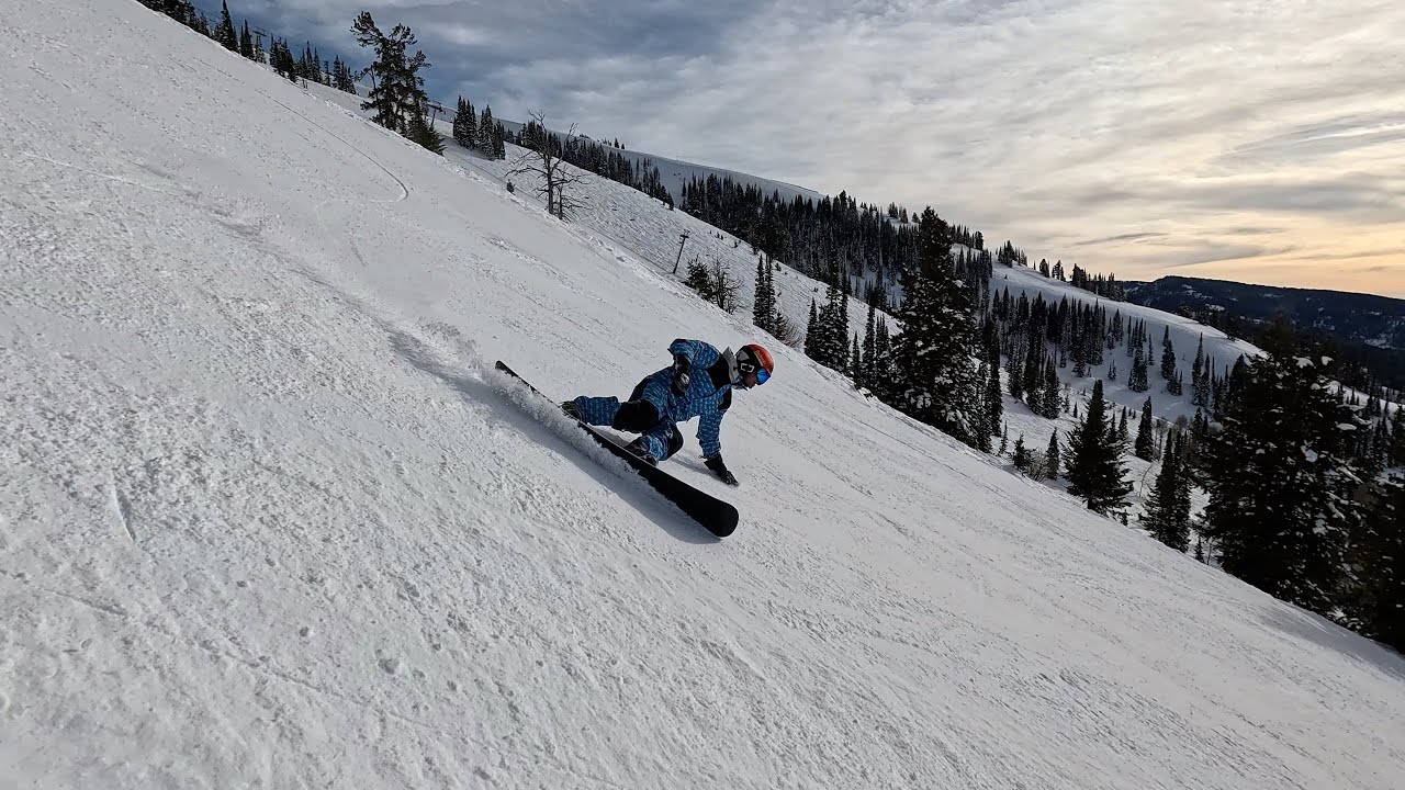 Alpine Snowboard Carving Grand Targhee - YouTube