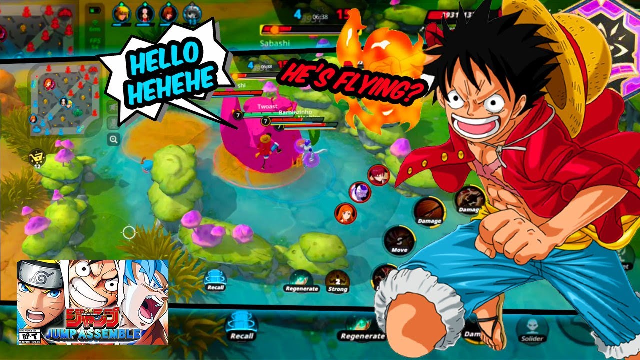 JUMP ASSEMBLE: DRAW PIRATE CAPTAIN LUFFY NOW! LUFFY FULL GAMEPLAY - YouTube