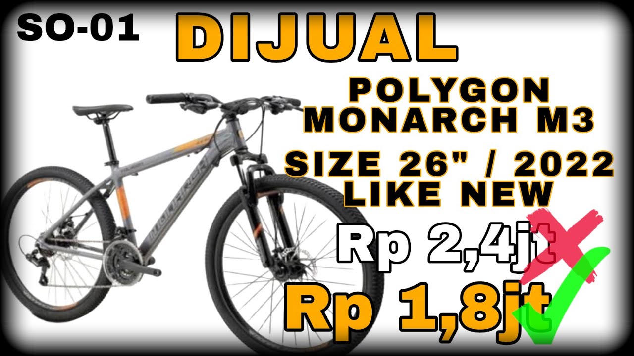 -SOLD OUT- POLYGON MONARCH M3, GRAY, 26 INC, LIKE NEW MODEL 2022, SO-01 ...