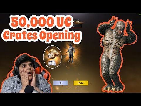 50,000 UC Crates Opening | Godzilla Suit | Pubg Mobile | Cosmic YT ...