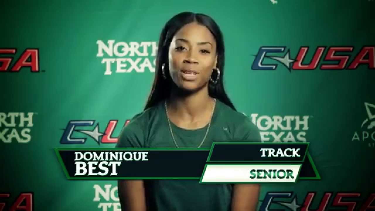 Get to know Dominique Best from North Texas Track and Field - YouTube