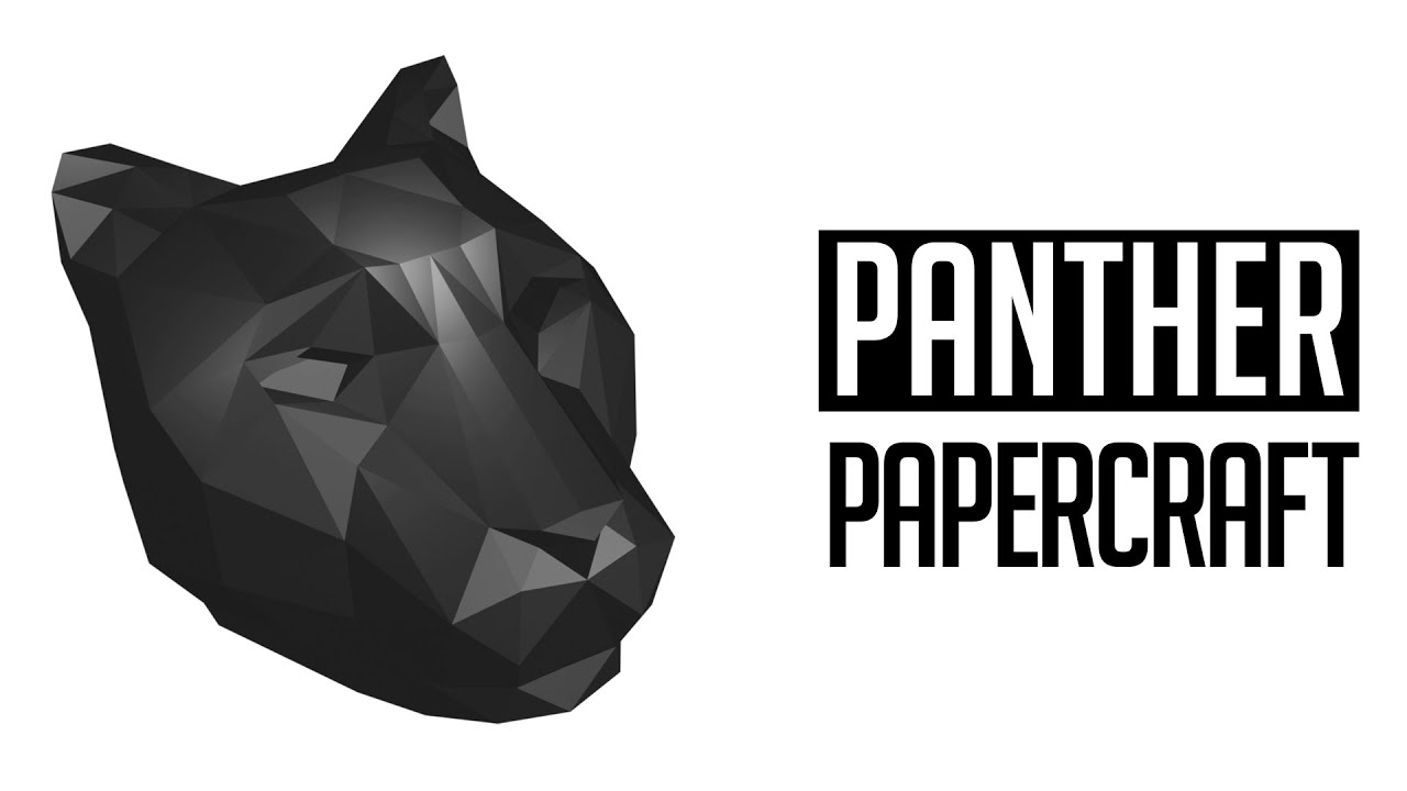 Origami Craft Supplies & Tools Panther papercraft PDF templates Panther ...