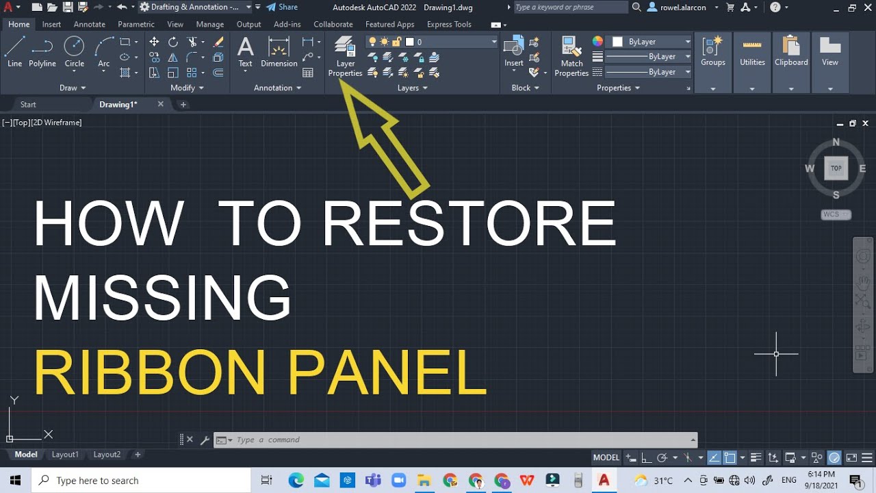 RIBBON PANEL - HOW TO RESTORE MISSING RIBBON PANEL - YouTube
