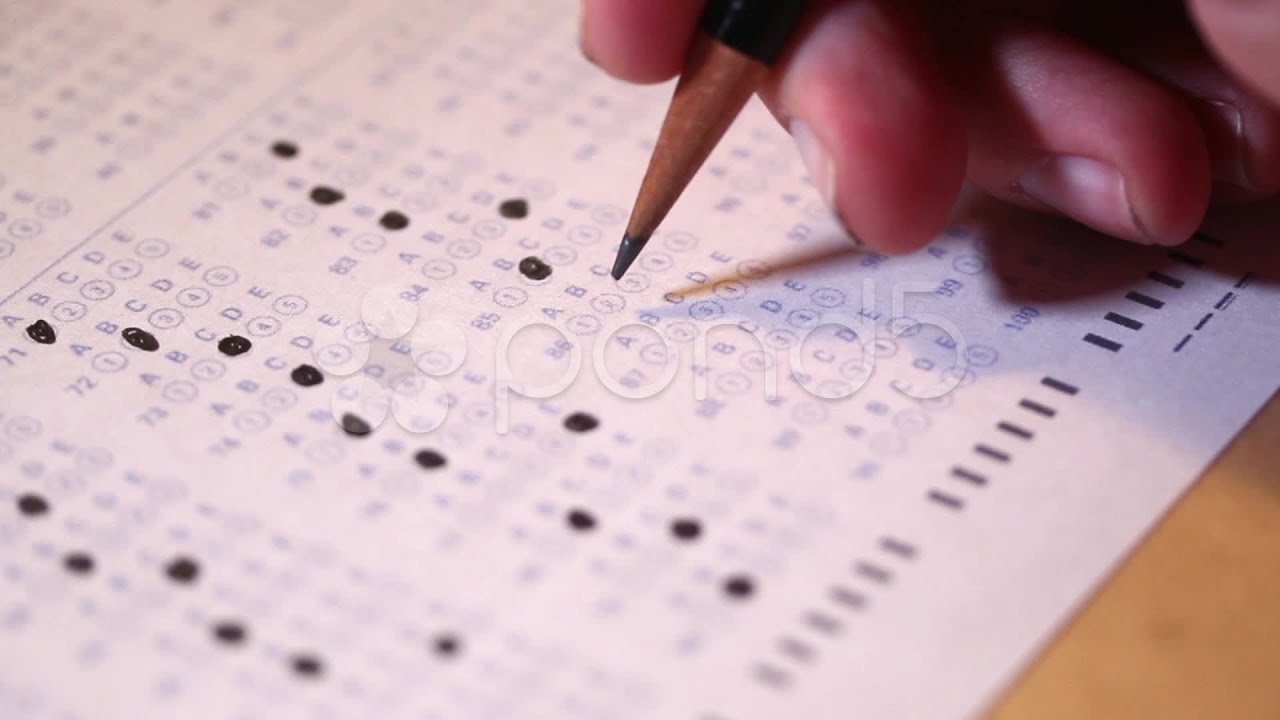 Scantron Test Paper. Stock Footage - YouTube