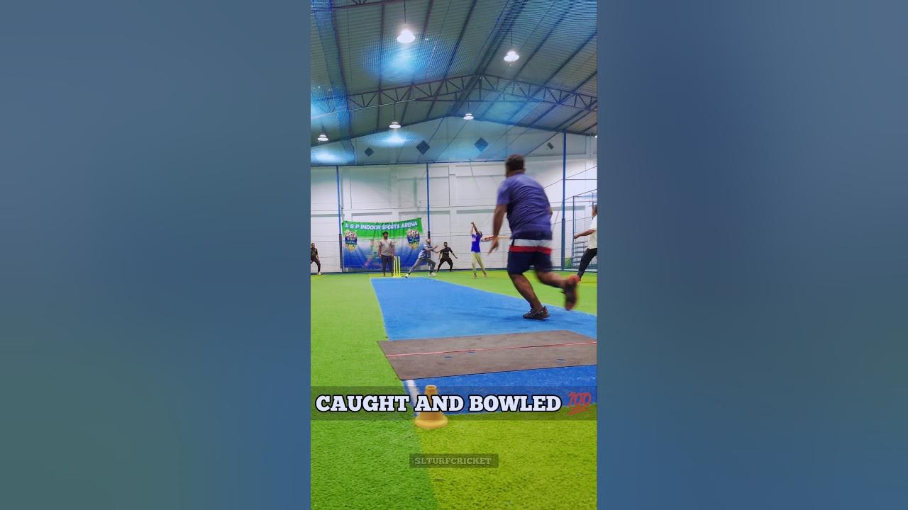 Caught And Bowled 💯 @DSP Sports Arena, Wellampitiya #indoorcricket #cricket #fielding #caughtout ...