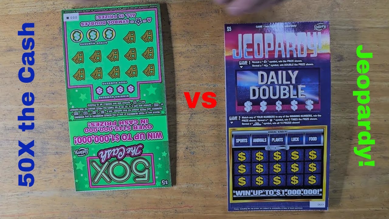 50x the Cash vs Jeopardy Florida Scratch Offs with $250,000 A Year for ...