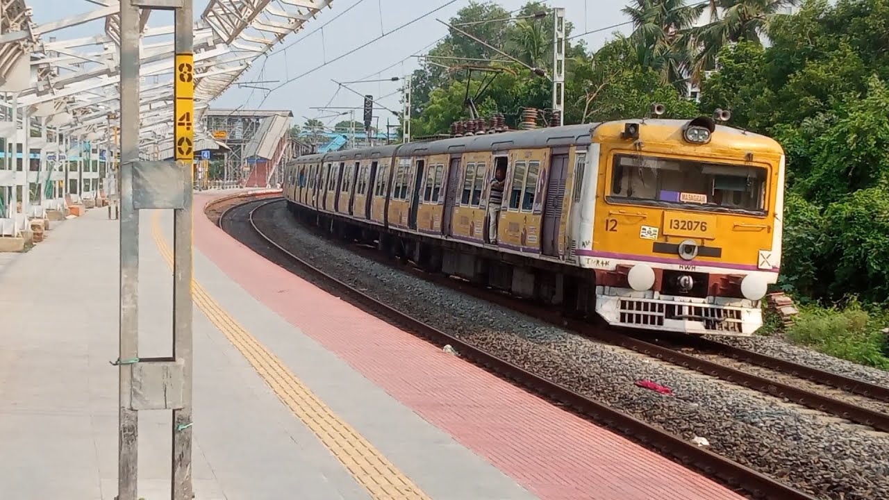 MEMU AND EMU PASSING THROUGH BALLY RAILWAY STATION | Chord Line | Rail ...